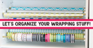 Wrapping Paper Organization Ideas - Clever Storage Solutions For Gift ...