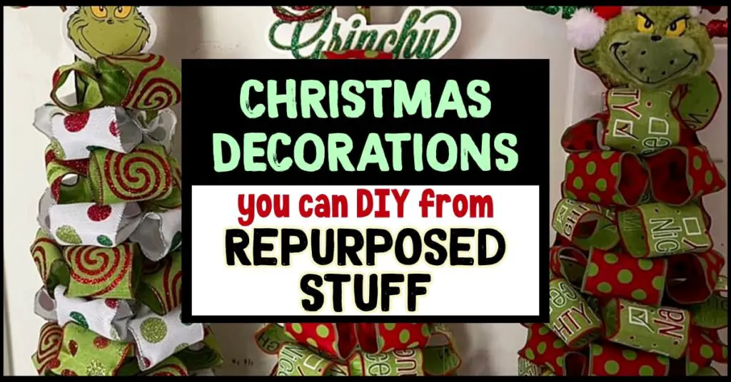 DIY Christmas Decorations Made From Recycled Materials & Repurposed Stuff