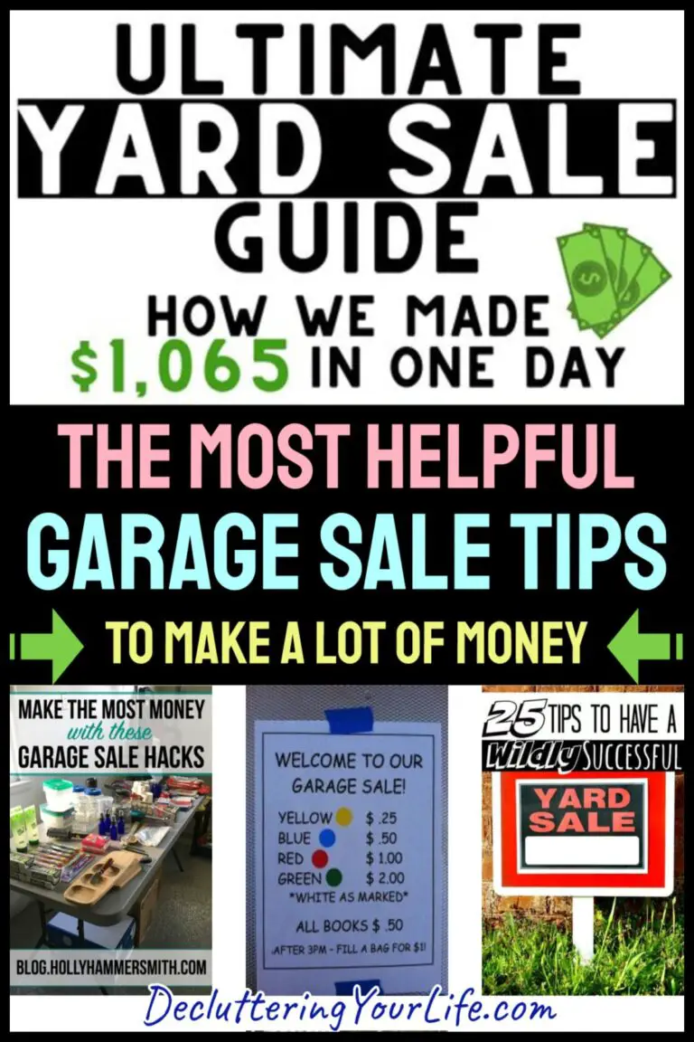 Garage Sale Tips To Make The MOST Money Possible (tips from Pros that ...